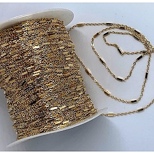Champagne Gold Chain - www.thesouthamptonbeadshop.co.uk