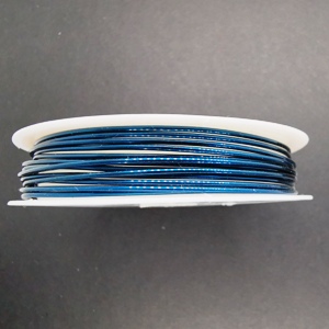 1mm Copper Wire-Blue - www.thesouthamptonbeadshop.co.uk