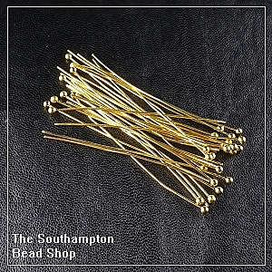5cm-Ball Head Pins-Champagne Gold Finished (50pcs) - www ...