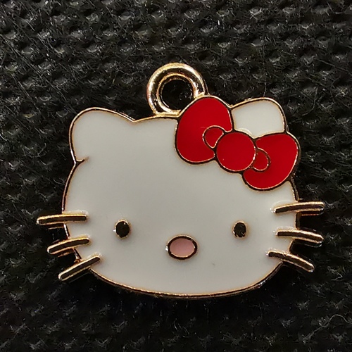 Charm - Hello Kitty with Red Bow - www.thesouthamptonbeadshop.co.uk