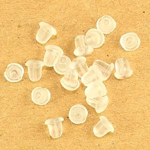 Rubber earring backs - www.thesouthamptonbeadshop.co.uk