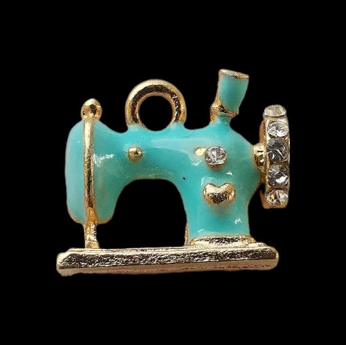 Sewing Machine - Blue - www.thesouthamptonbeadshop.co.uk